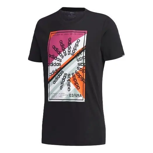 Adidas D Lillard Cozy Breathable Round Neck Pullover Short Sleeve Black