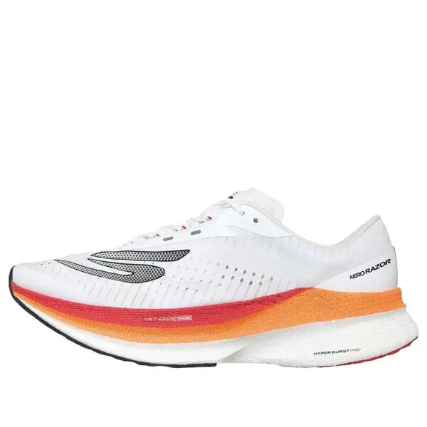 Sketchers Aero Razor Athletic Sneakers - White/black/orange