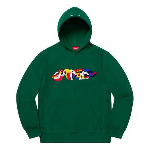 Supreme Delta Logo Hooded Sweatshirt - Green