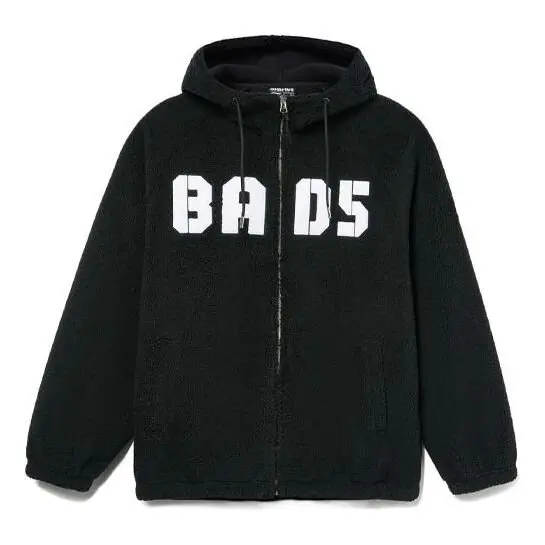 LI-NING Badfive Logo Hooded Jacket - Black/white