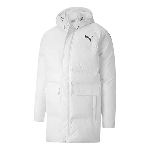 PUMA Down Jacket - White/black