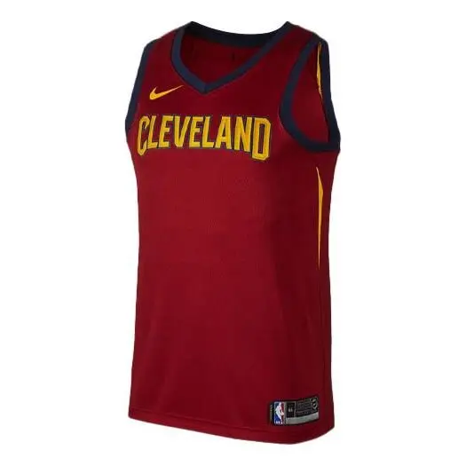Nike Cleveland Cavaliers Retro Basketball Jersey - Wine Red