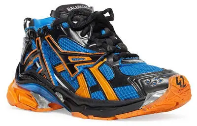 Balenciaga Runner Sneakers - Blue/black/orange