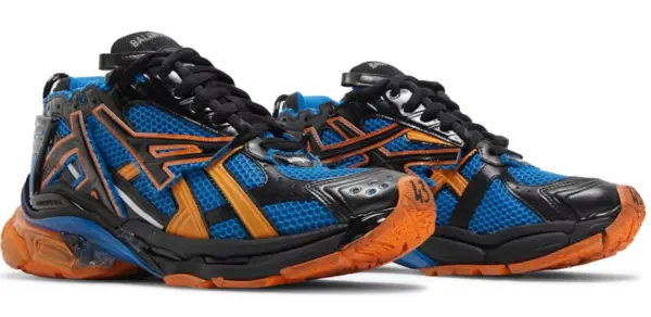 Balenciaga Runner Sneakers - Blue/black/orange