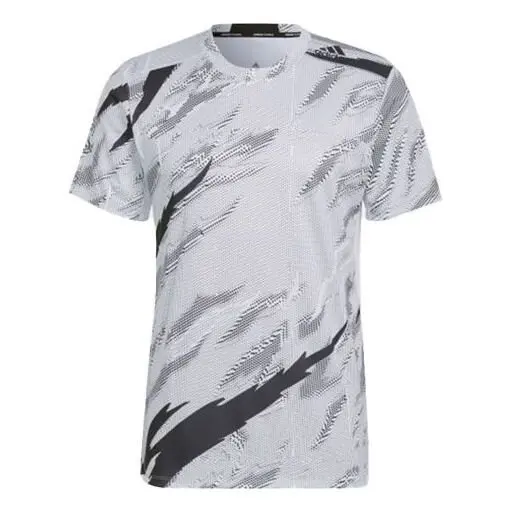 Adidas Training Sports Printing Round Neck Short Sleeve T-shirt - Default Color