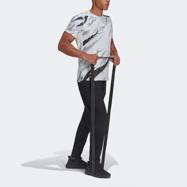 Adidas Training Sports Printing Round Neck Short Sleeve T-shirt