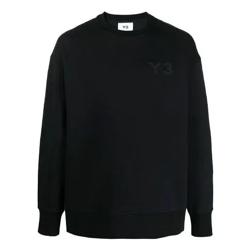 Adidas Y-3 Logo Crewneck Pullover - Black