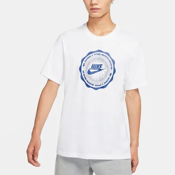 Nike Logo Printing Round Neck Short Sleeve