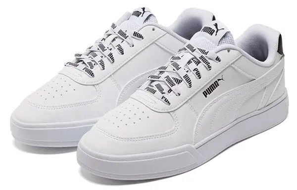 PUMA Caven Logomania Low Top Sneakers - White/black