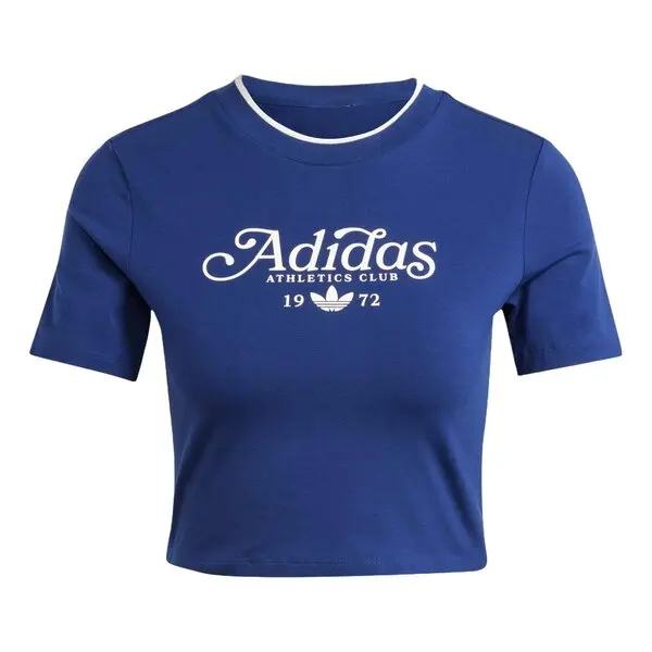Adidas Graphic Badge Slim 3-stripes T-shirt - Dark Blue