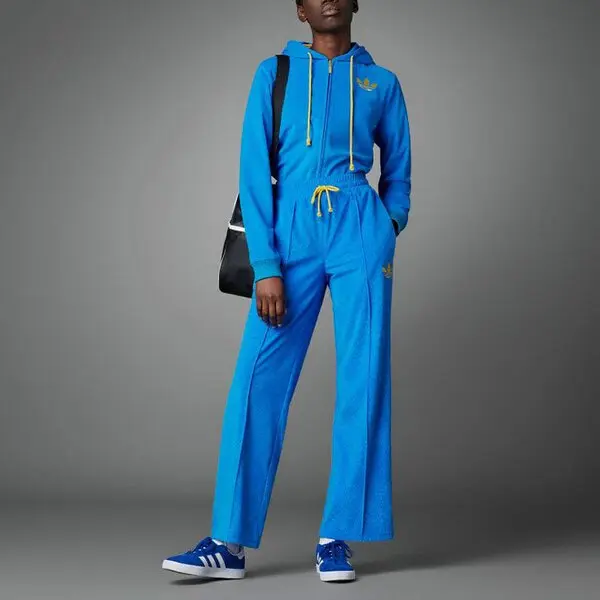 Adidas Adicolor Heritage Now Velour Full Zip Hoodie