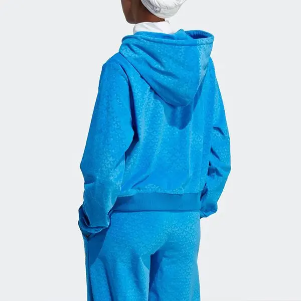 Adidas Adicolor Heritage Now Velour Full Zip Hoodie