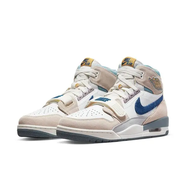 JORDAN Air Legacy 312 High Top Sneakers - Cream/white/blue