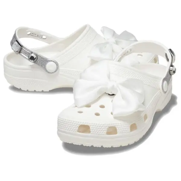 CROCS Classic Clogs With Bow Detailing