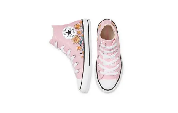 CONVERSE Chuck Taylor All Star High Top Sneakers - Pink/yellow