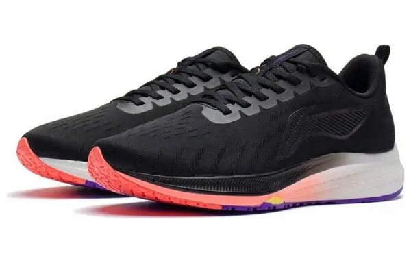 LI-NING Dark Horse Athletic Sneakers - Black/white/orange