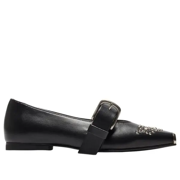 Onitsuka Tiger Ballerina Studded Flats - Black/silver