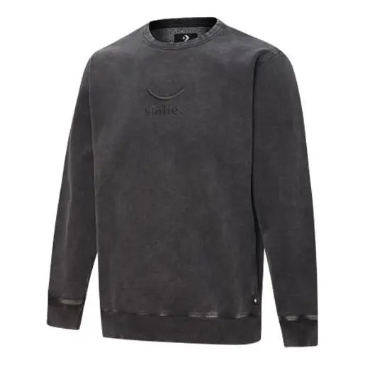 CONVERSE Jack Purcell Crewneck Sweatshirt Asia Sizing - Black