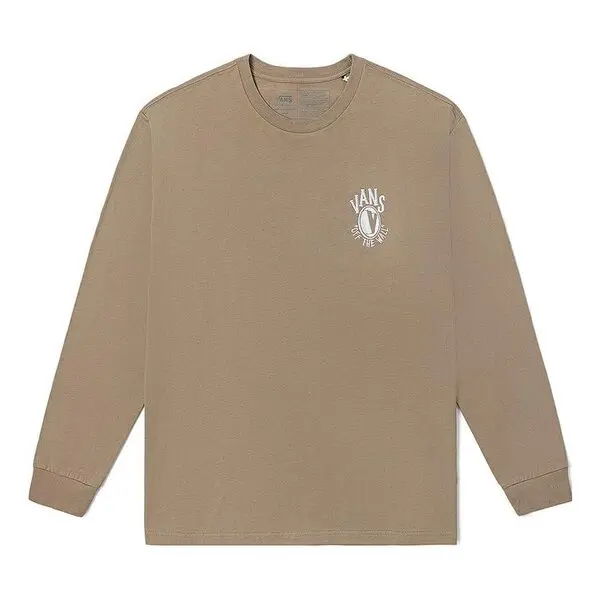 VANS Off The Wall Long Sleeve Tee - Brown