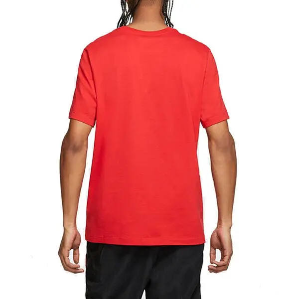 JORDAN Flying Basketball Sports Short Sleeve T-shirt - Red