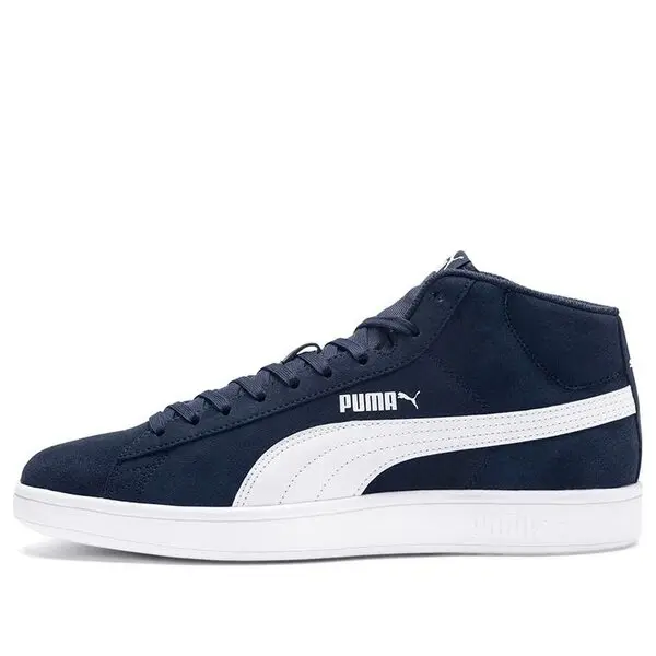 PUMA Smash V2 Mid Casual Sneakers - Blue/white