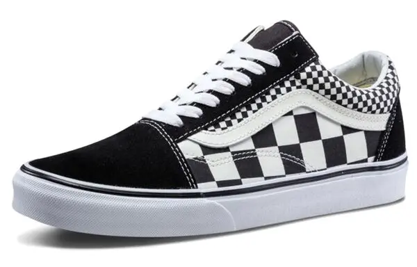 VANS Old Skool Mix Checker Low Top Sneakers - Black