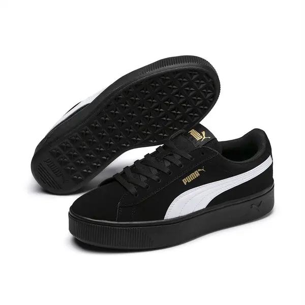 PUMA Vikky Stacked Retro Sneakers - Black