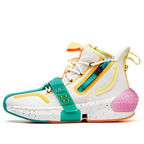 ANTA X Dragon Ball Super Basketball Shoes 'gotenks - White/green/yellow