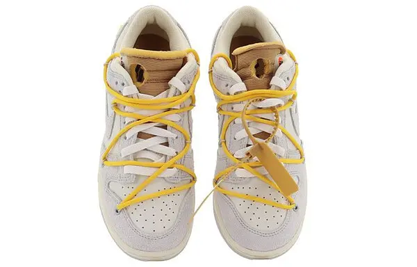 Nike X Off-white Dunk Low "the 50 No. 39 - Gray/white