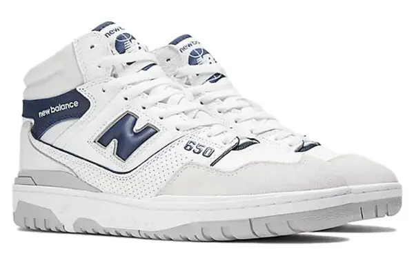 NEW BALANCE 650r Wj "white Navy" Sneakers - White/navy/grey