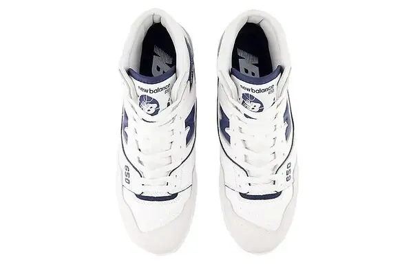 NEW BALANCE 650r Wj "white Navy" Sneakers - White/navy/grey