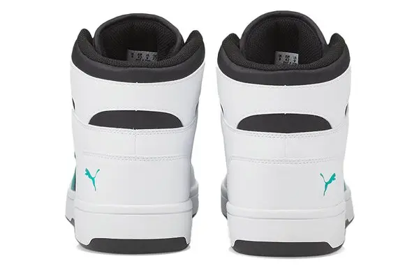 PUMA Rebound Layup Mid-top Sneakers - Blackwhitegreen