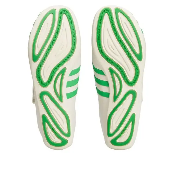 Adidas X Pharrell Williams Vario Flat Earther Sneakers - Cloud White/core Green
