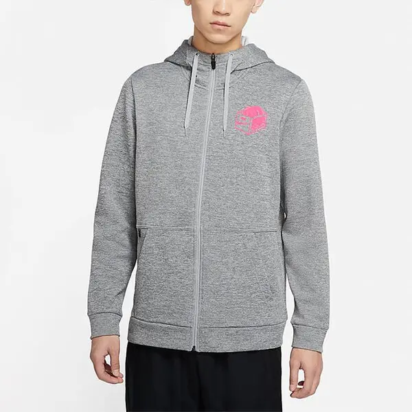 Nike Therma Zip-up Training Hoodie - Gray