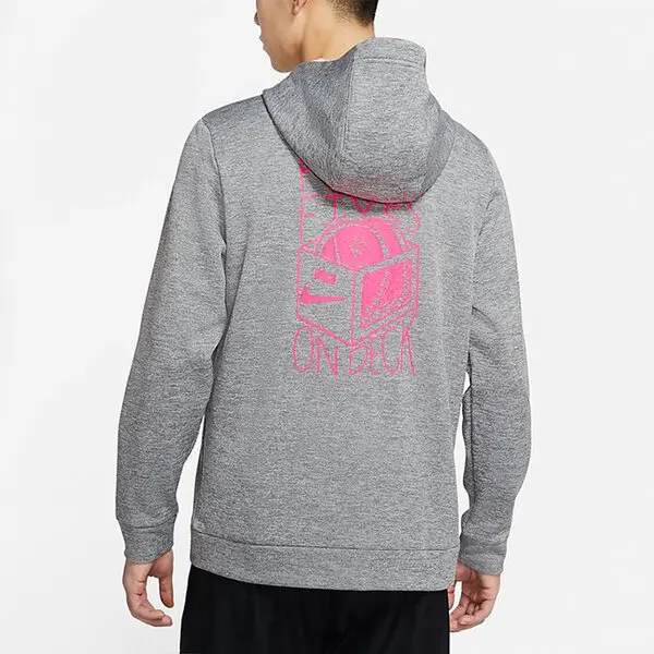 Nike Therma Zip-up Training Hoodie - Gray
