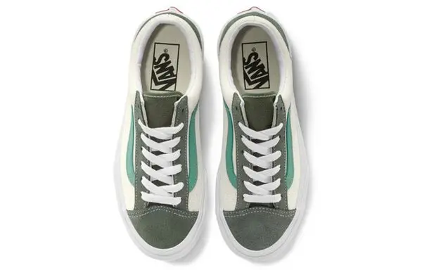 VANS Style 36 Retro Sport Low Top Sneakers - White/green