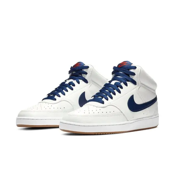 Nike Court Vision Mid Sneakers - Creamwhite/blue