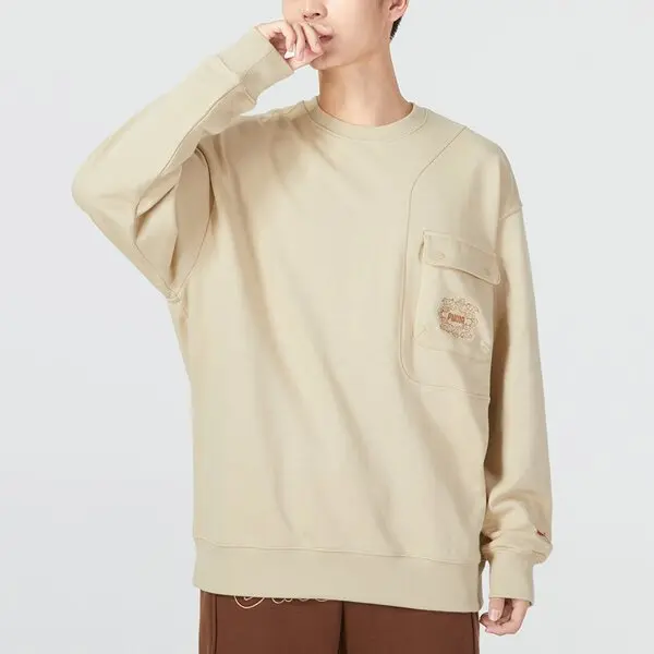 PUMA Das Cc Graphic Crew Sweater - Beige