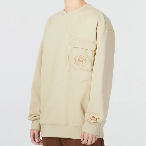 PUMA Das Cc Graphic Crew Sweater - Beige