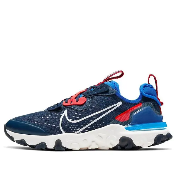 Nike React Vision 'midnight Navy' Sneakers - Blue/red