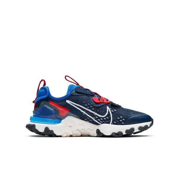 Nike React Vision 'midnight Navy' Sneakers - Blue/red