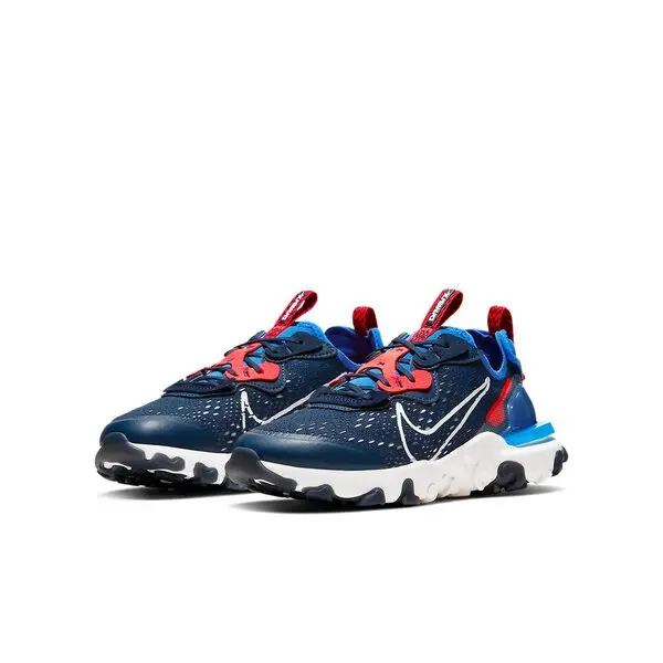 Nike React Vision 'midnight Navy' Sneakers - Blue/red