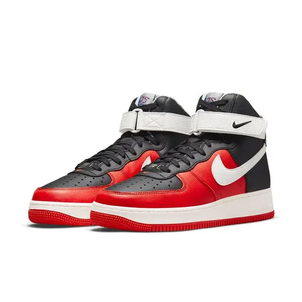 Nike Nba X Air Force 1 High '07 Lv8 '75th Anniversary Trail Blazers - Black/white/red