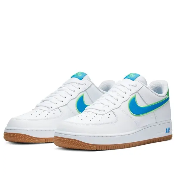 Nike Force 1 Low "white Bright Blue Green