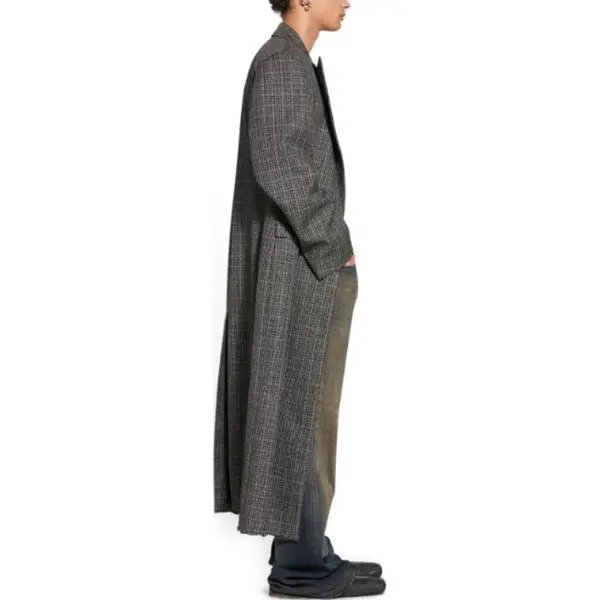 Balenciaga Double Breasted Check Coat
