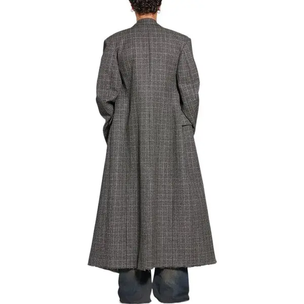 Balenciaga Double Breasted Check Coat
