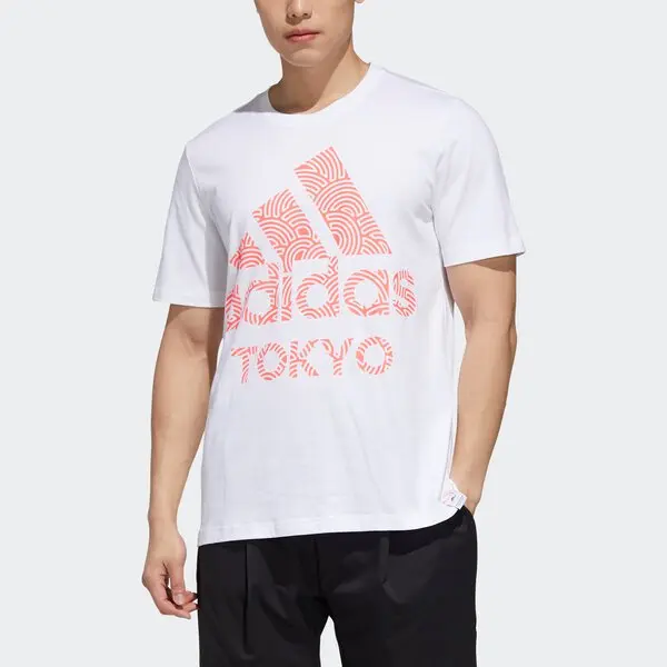 Adidas Tokyo Pack Short Sleeve Tee Signal Pink