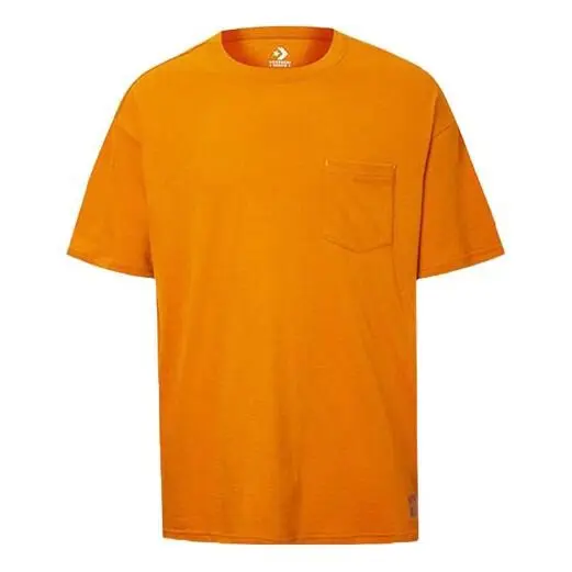 CONVERSE Renew Solid Color Loose Pocket Short Sleeve - Yellow