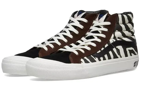 VANS Taka Hayashi X Style 138 Lx High Top Zebra Print Sneakers