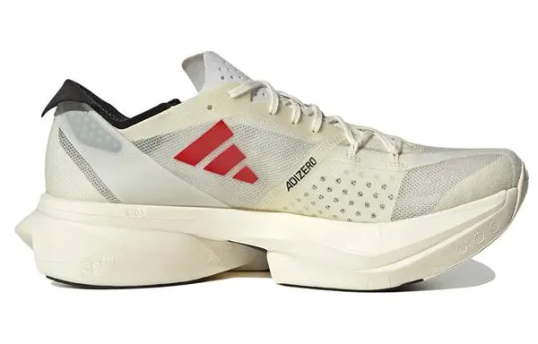 Adidas Adizero Adios Pro 3 Athletic Sneakers - Beige/red